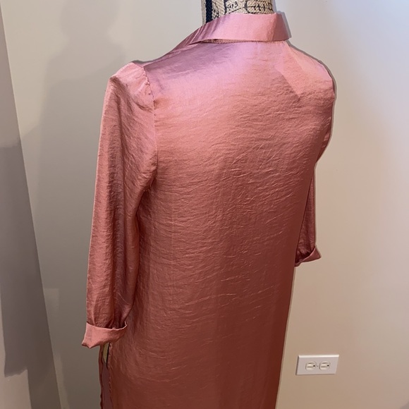 Charlotte Russe | Jackets & Coats | Pink Satin Duster Jacket | Poshmark